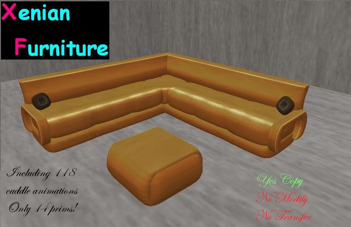 Second Life Marketplace - Xenian Bubble Living Room Set Brown